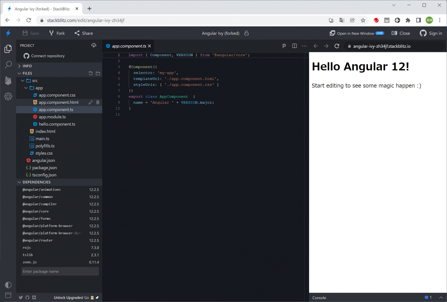 Angular始めました – stackblitz.comを使ったAngularの簡単な紹介 | 株式会社 石川設計 システム開発をとことん極めます！